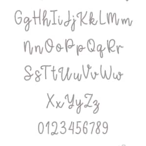 ESA Font Dense Chain Script Font for Machine Embroidery Alphabet 3 ...