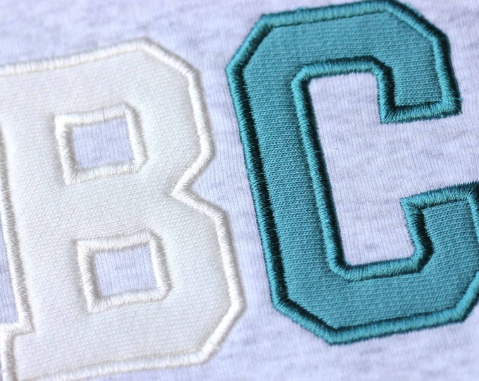 No. 151 Claire Applique Monogram Font Embroidery Designs 2in Only Satin ...