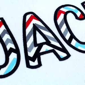 Applique Font for Machine Embroidery Alphabet 2", 3", 4", 5" Sizes BX ...