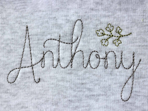 Bean Stitch Font for Machine Embroidery Alphabet 6 Sizes: - Etsy