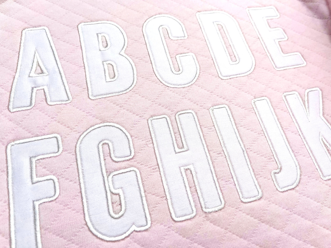 Narrow Applique Font Machine Embroidery Alphabet 4 Sizes: - Etsy