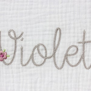 Dense Chain Script Font mili for Machine Embroidery Alphabet 1, 1.25, 1 ...