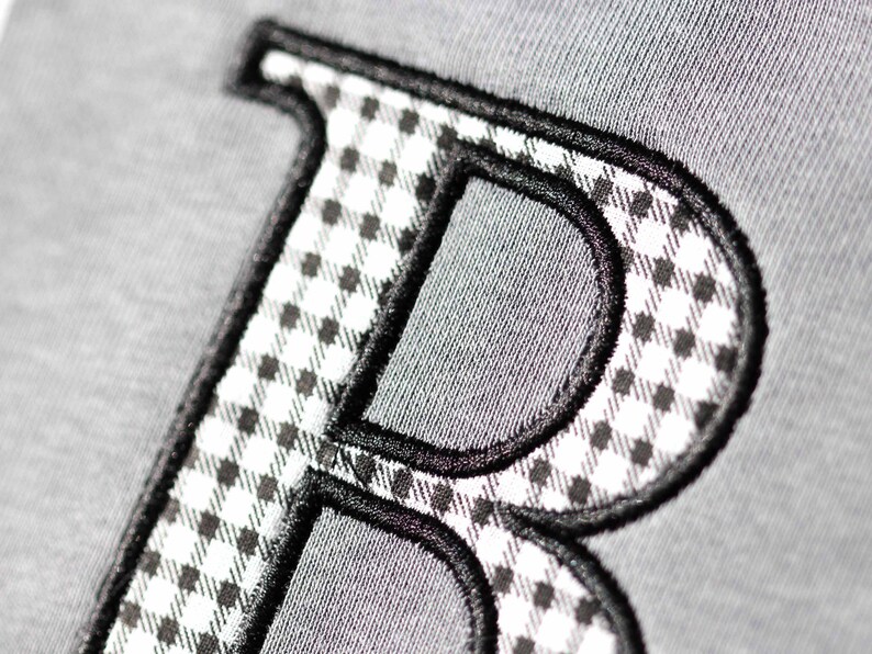 Satin Applique Font Machine Embroidery Alphabet 5 Large Sizes: - Etsy