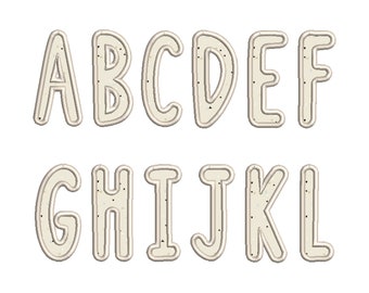Satin Applique Font Machine Embroidery Alphabet 5 Large Sizes: - Etsy
