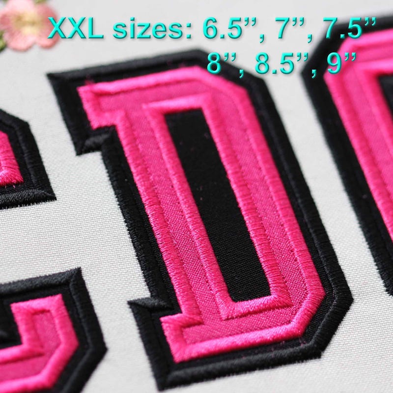 5/8 Embroidery Font - Etsy