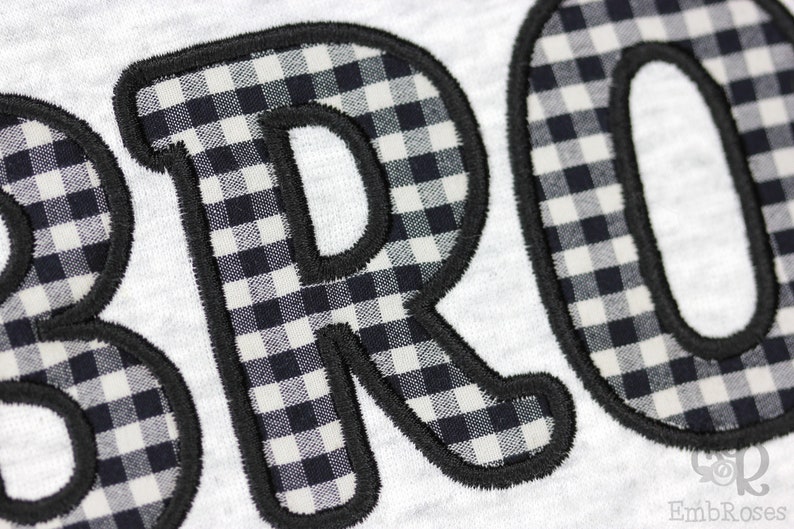 Applique Embroidery Font Machine Embroidery Alphabet Wide - Etsy