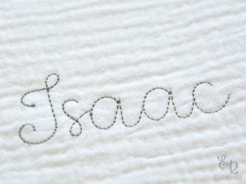 Bean Stitch Font for Machine Embroidery Alphabet 6 Sizes: - Etsy