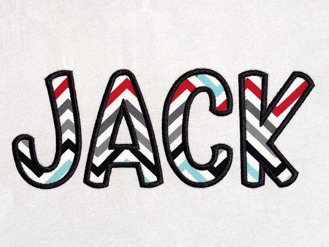 Applique Font for Machine Embroidery Alphabet 2", 3", 4", 5" Sizes BX ...