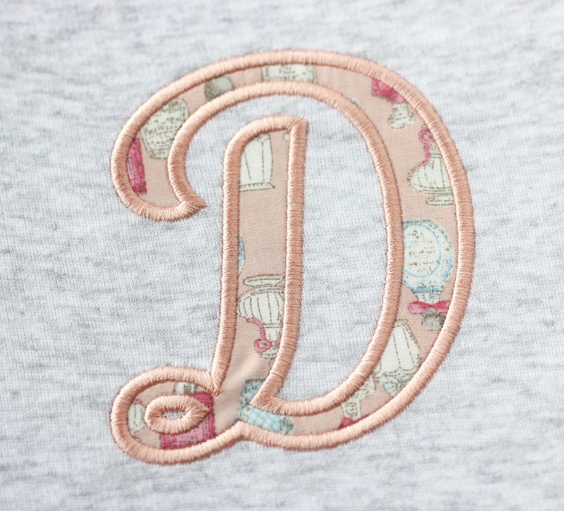 Satin Embroidery Font Applique Alphabet 4 Sizes: 2 - Etsy