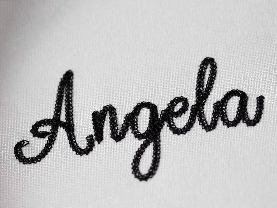 Chain Script Machine Embroidery Font Alphabet 6 Sizes BX Included 1075 (Instant Download) - Etsy