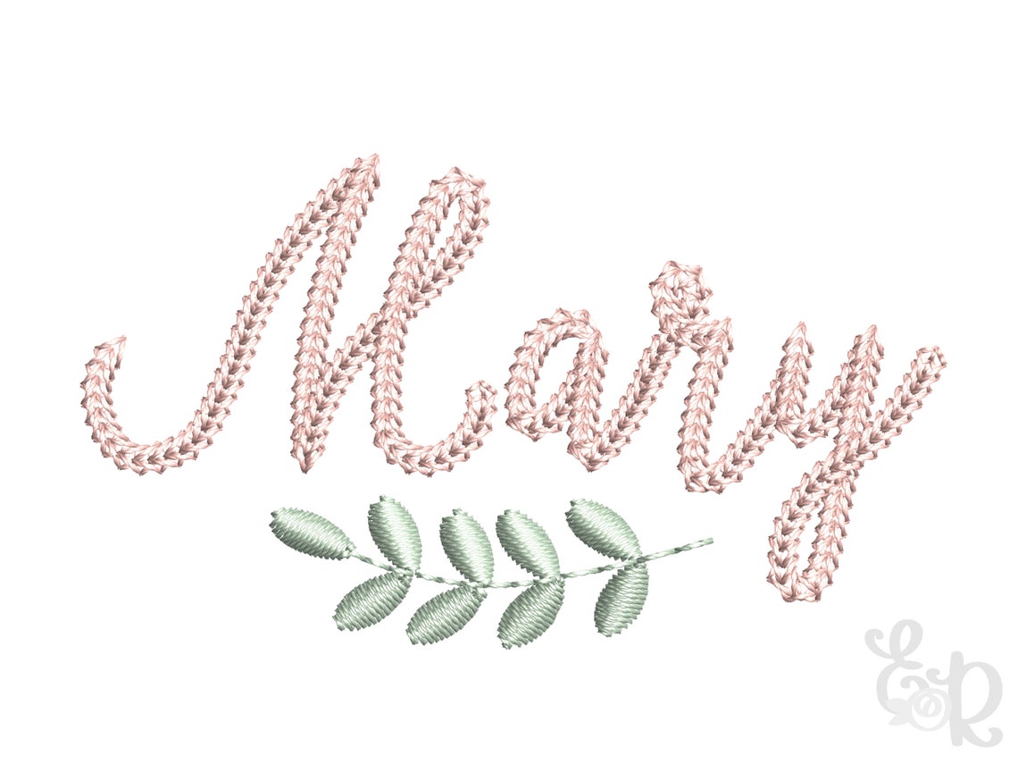 Script Embroidery Font for Machine Embroidery Chain Alphabet 5 - Etsy