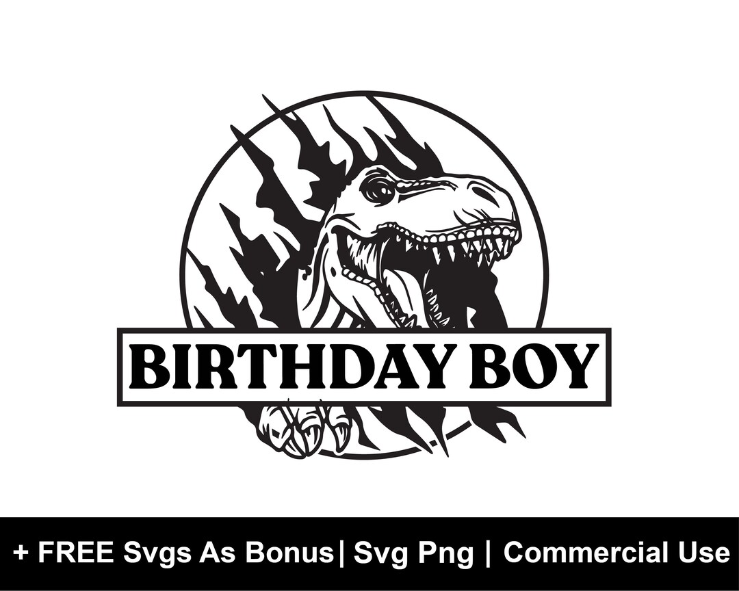 Birthday Boy Saurus Svg, Dinosaur Birthday Boy Svg, Kids Dinosaur ...