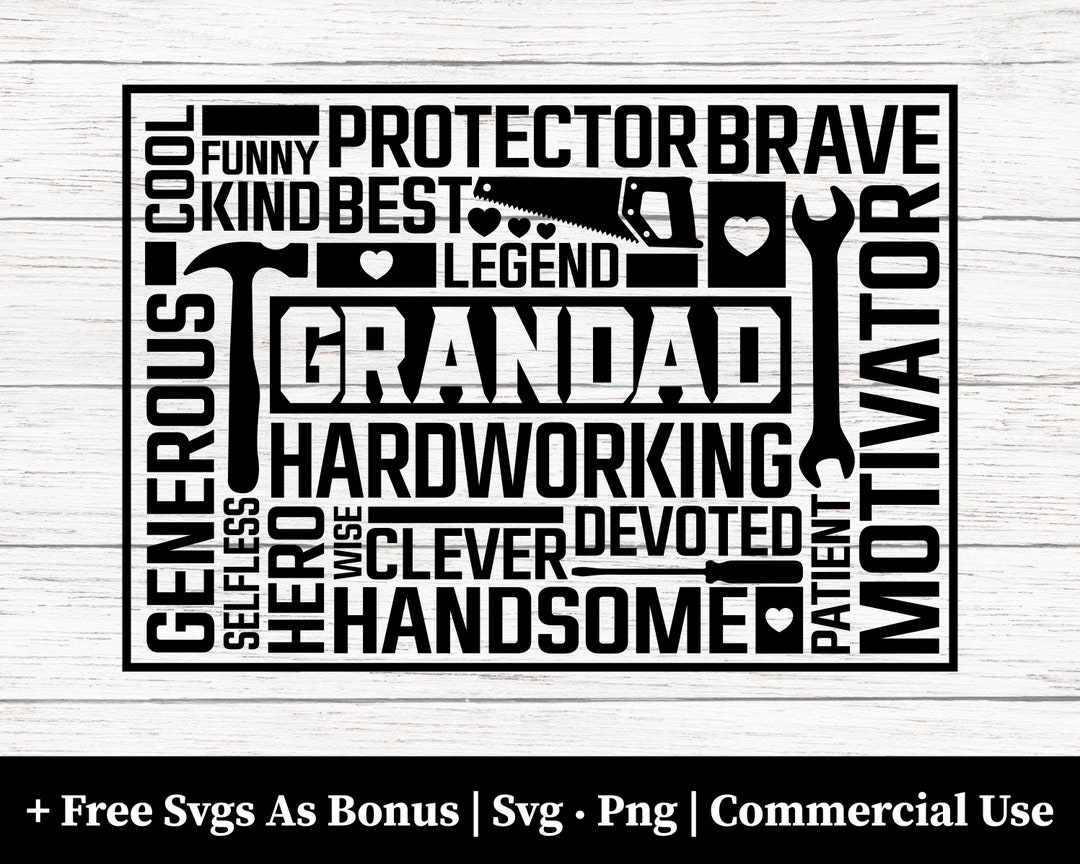 Grandad Svg Png Files, Father's Day Svg, Grandad Subway Svg, Grandad ...