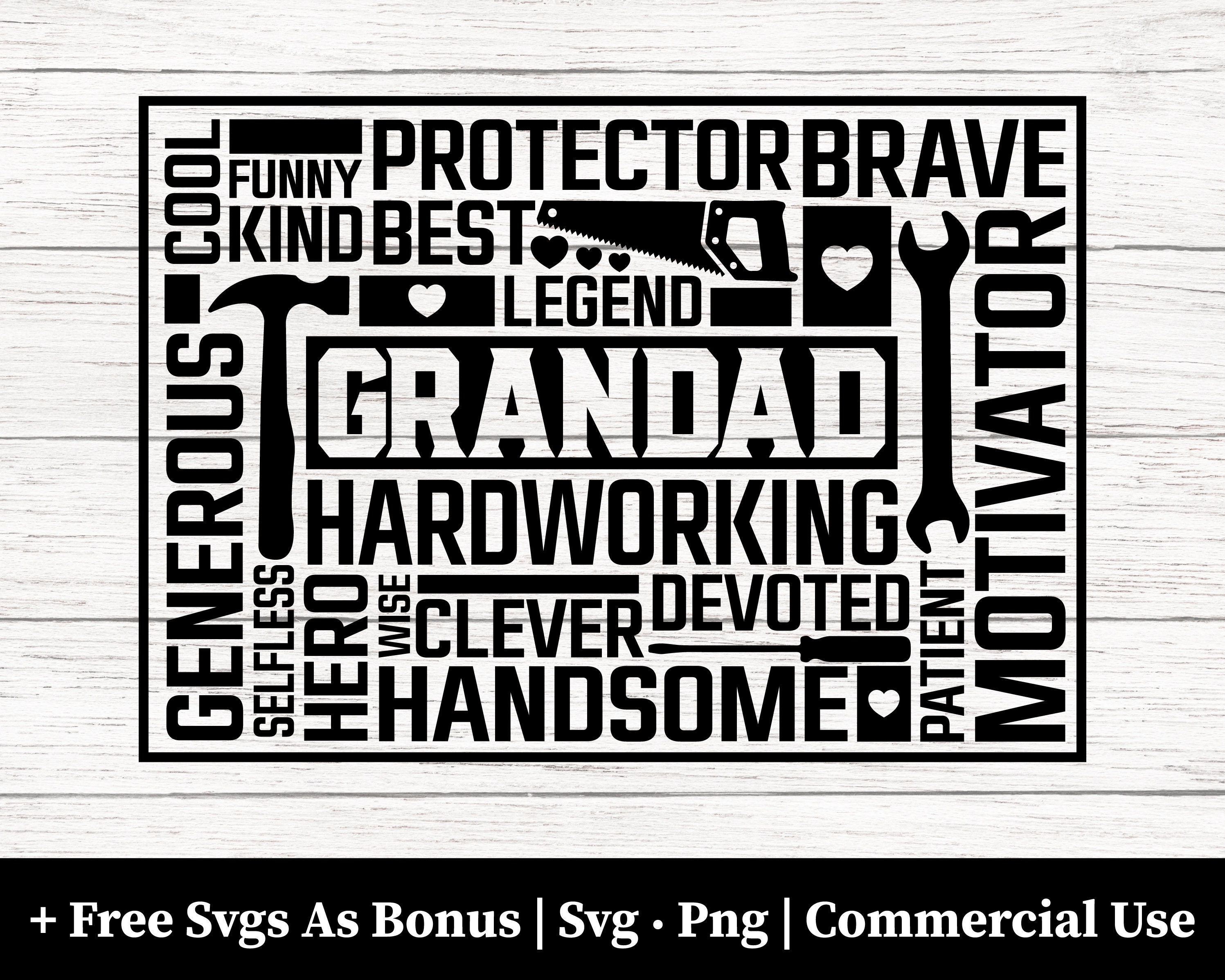 Grandad Svg Png Files, Father's Day Svg, Grandad Subway Svg, Grandad ...