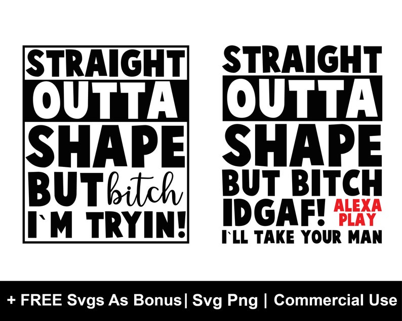 Straight Outta Shape SVG Silhouette Svg Cutting Files for Silhouette ...