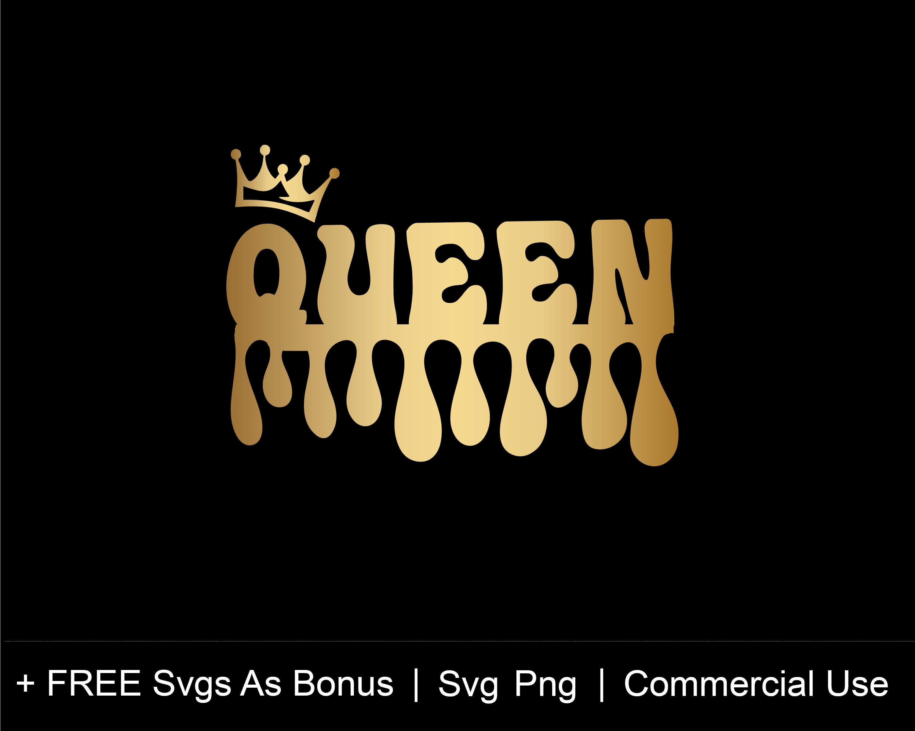 King Queen Svg , Black Queen Svg, Afro Svg, Crown Svg, Black History ...