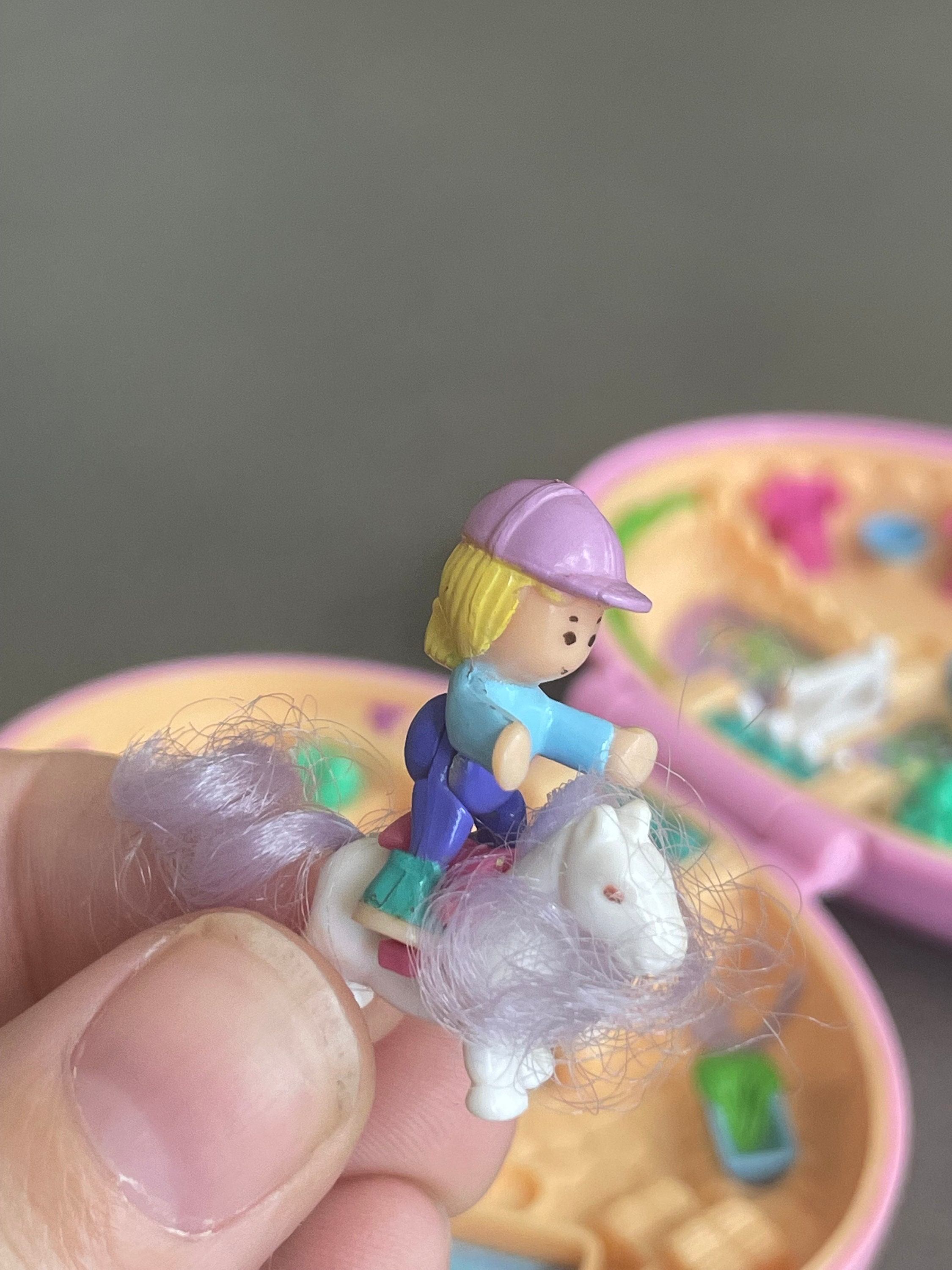 Polly Pocket, Complete, Shetland Pony Stables, Vintage, 1995, Bluebird ...