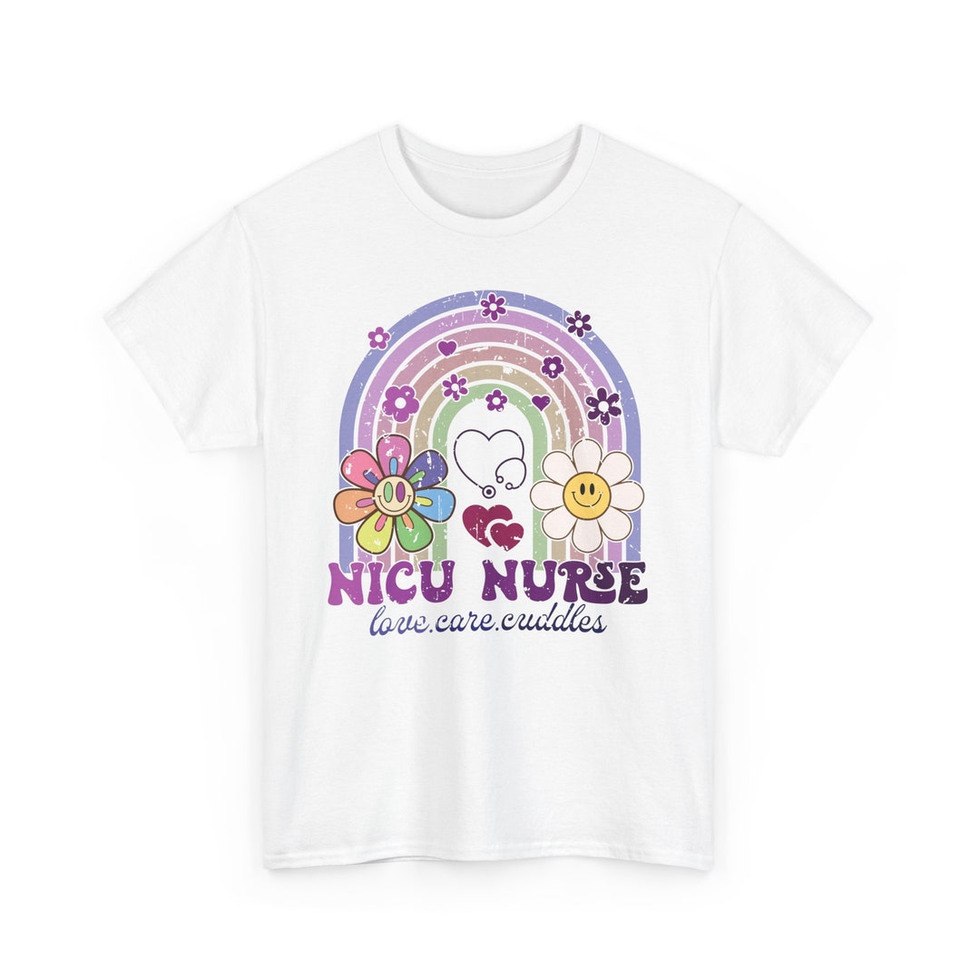 NICU Nurse T-shirt Neonatal Tee Shirt Gift for Nurses Ladies Shirts ...