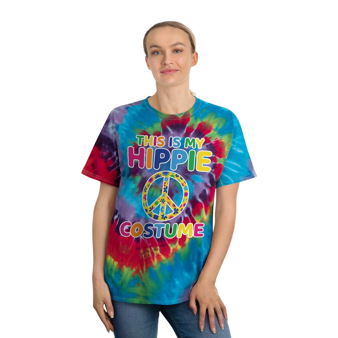 Hippy Costume Tie-dye Tee, Spiral - Etsy