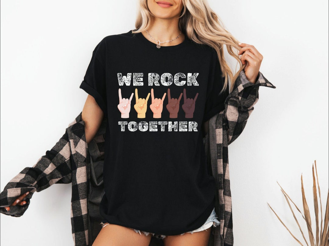We Rock Together T-shirt - Equality Shirt Unisex Softstyle T-shirt - Etsy