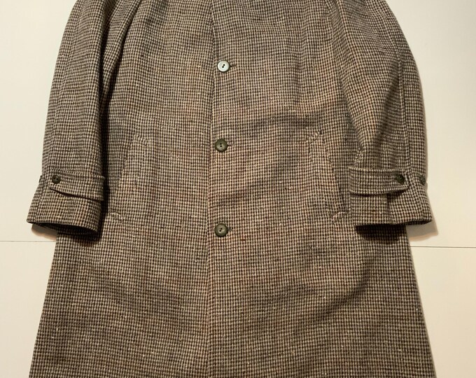 Vintage 50s 60s Campus Togs Union Made Tweed Wool Rockabilly Overcoat ...