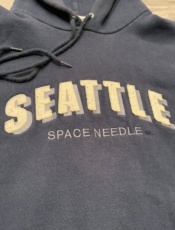 Vintage Seattle Space Needle Observation Tower Navy B… - Gem