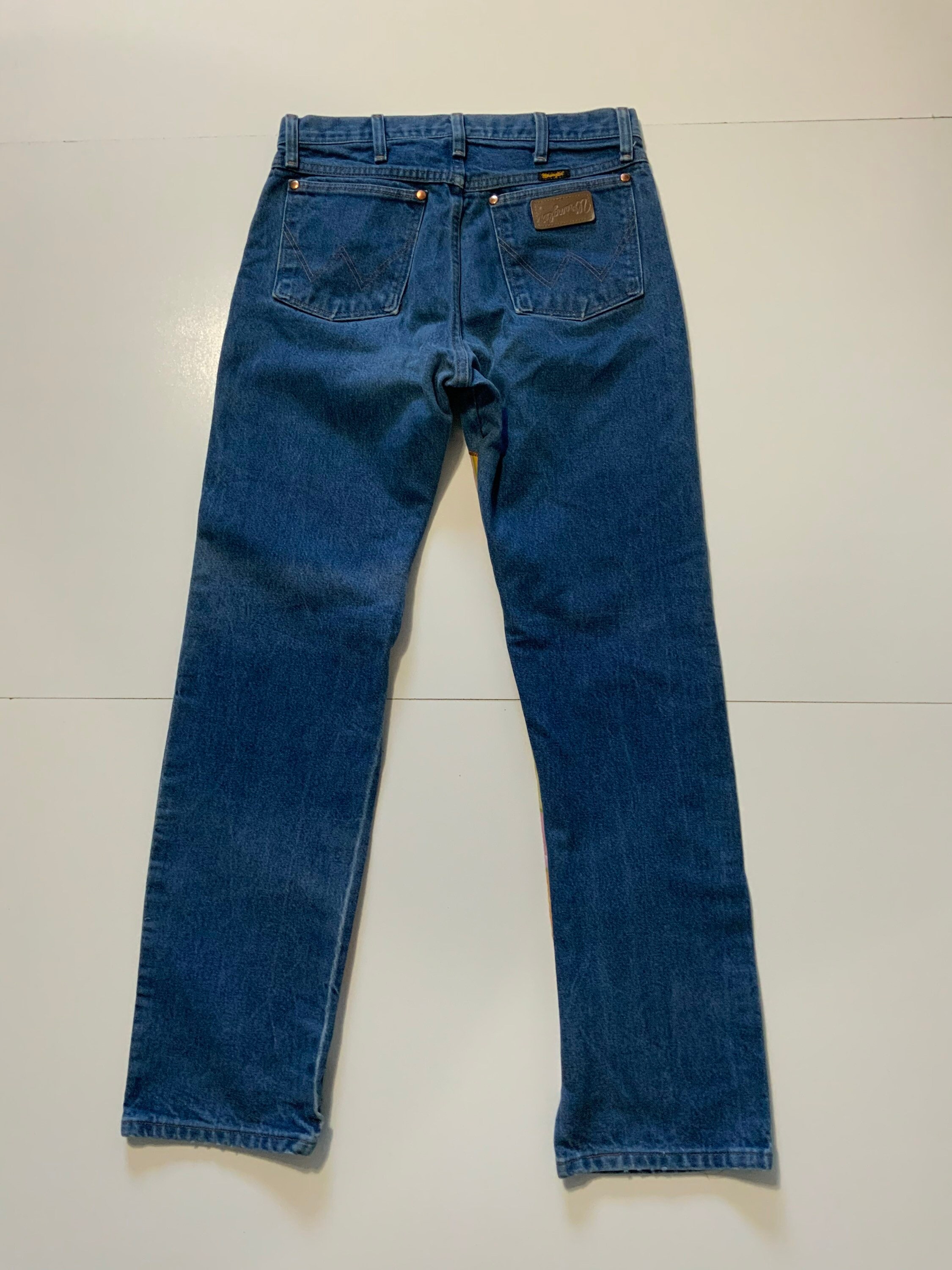 Vintage Reworked Peter Max Chaps Art Denim Patchwork Wrangler Jeans - Etsy