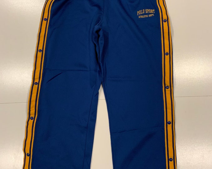 Vintage Polo Sport Ralph Lauren Tear Away Warm up Snap Button Track ...