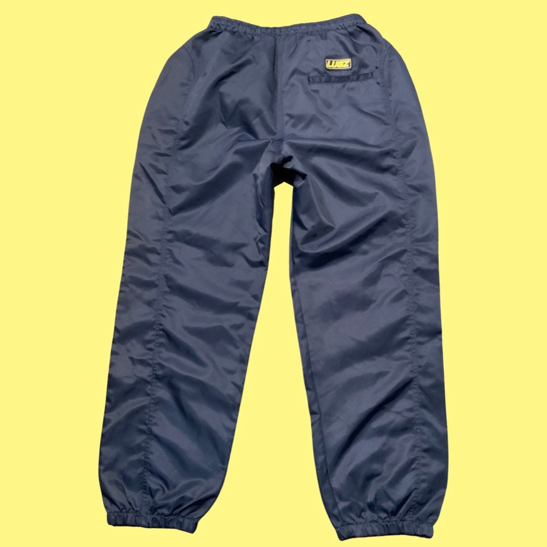 Vintage 90s Y2K Lugz Satin Windbreaker Parachute Navy Hip Hop - Etsy