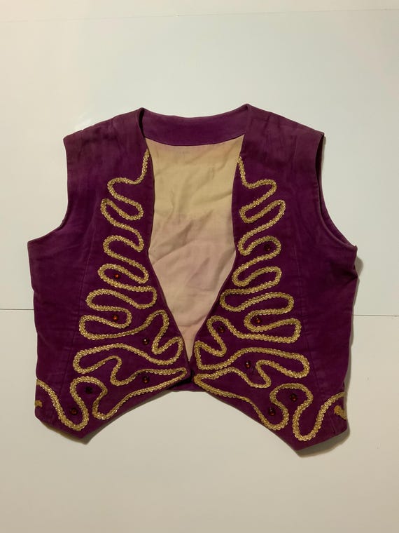 VTG Marching Band Steampunk Purple Haze Velvet Embell… - Gem