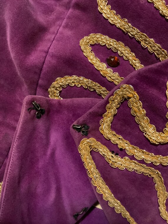 VTG Marching Band Steampunk Purple Haze Velvet Embell… - Gem