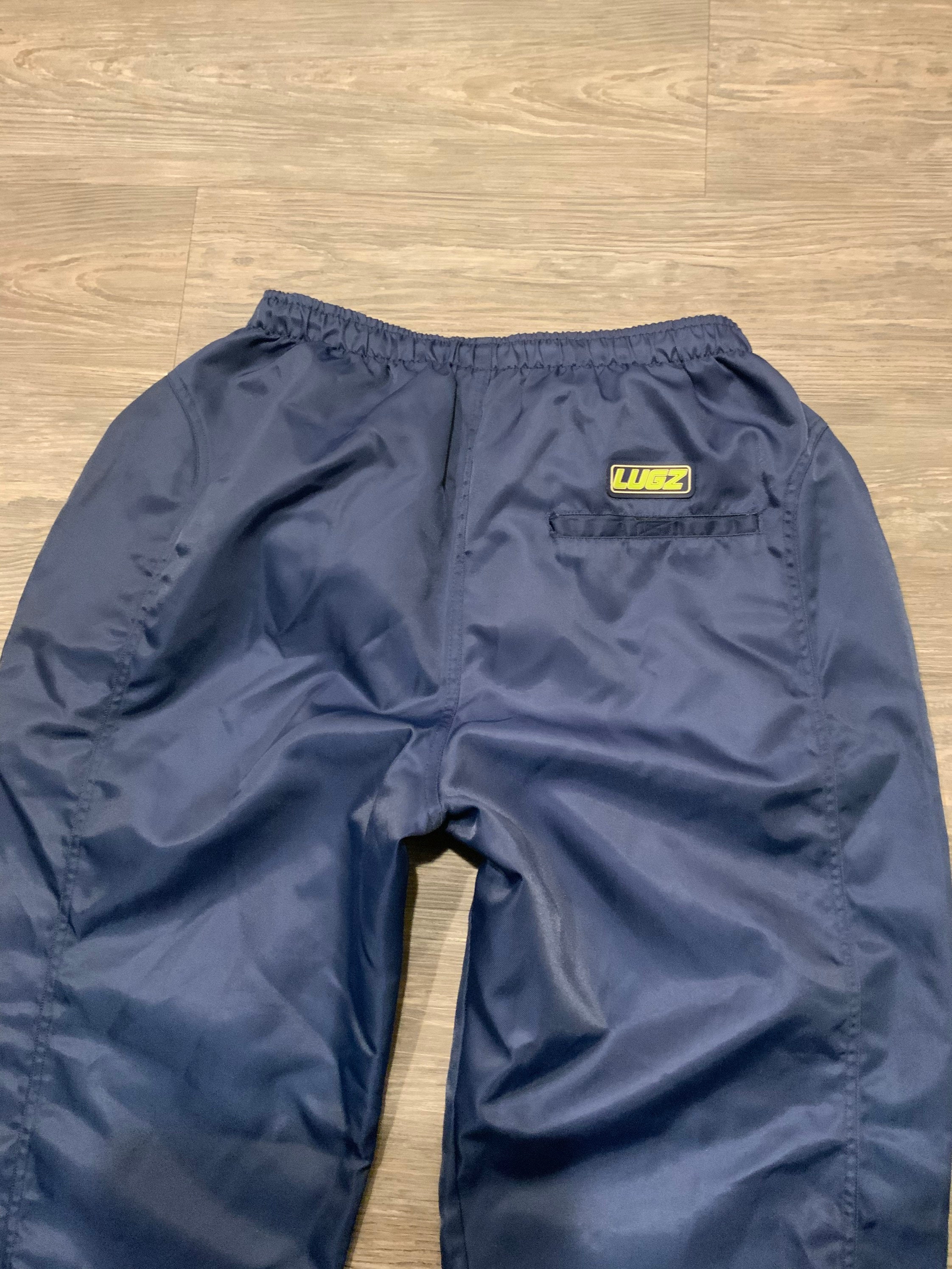 Vintage 90s Y2K Lugz Satin Windbreaker Parachute Navy Hip Hop - Etsy
