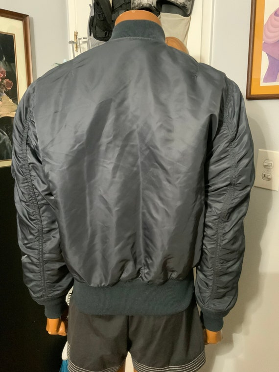Vintage Alpha Industries MA-1 Reversible Grey Militar… - Gem