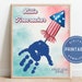 Printable Fourth of July Handprint Craft, Little Firecracker Retro ...