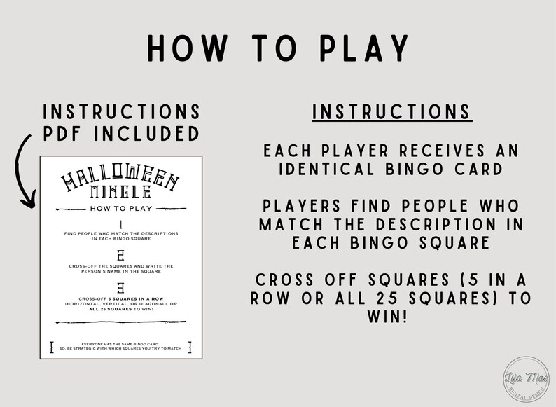 Printable Halloween Find the Guest Bingo, Halloween Party Icebreaker ...