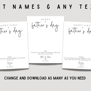 Editable and Printable First Father's Day Handprint and Footprint Craft ...