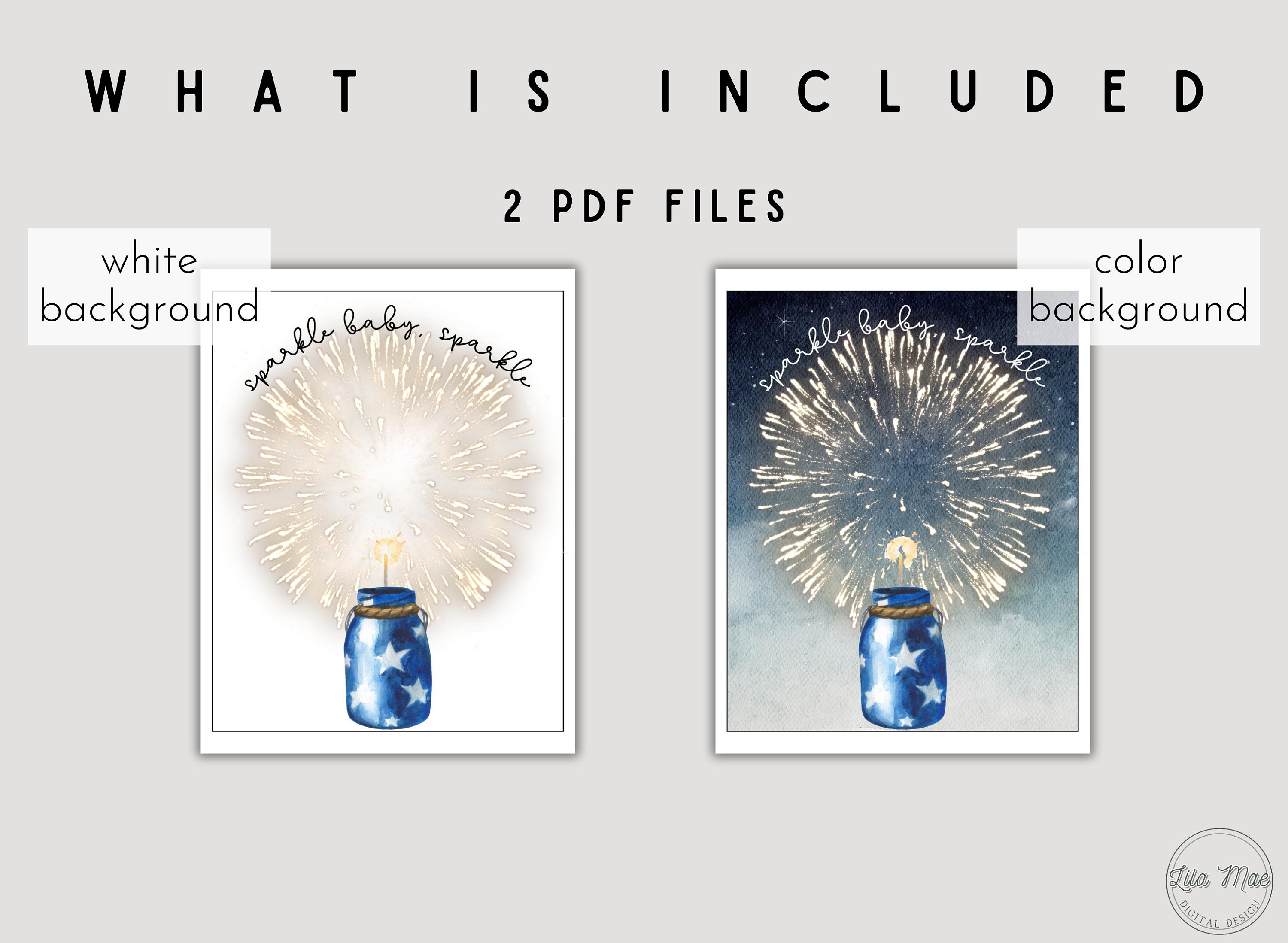 Printable Sparkler Handprint Craft, Fourth of July Art for Kids ...