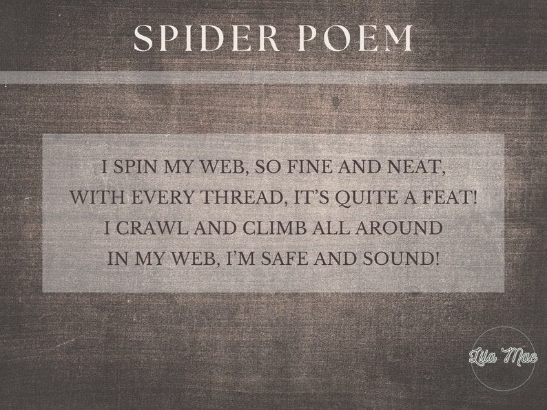 Spider Handprint Art Printable, Halloween Poem, Spider Webs, DIY ...
