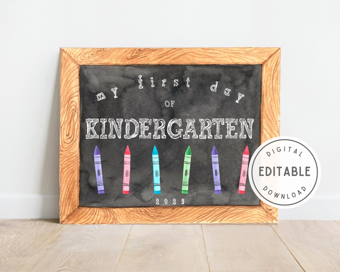 Editable First and Last Day of School Printable Sign, 8x10 Back to ...