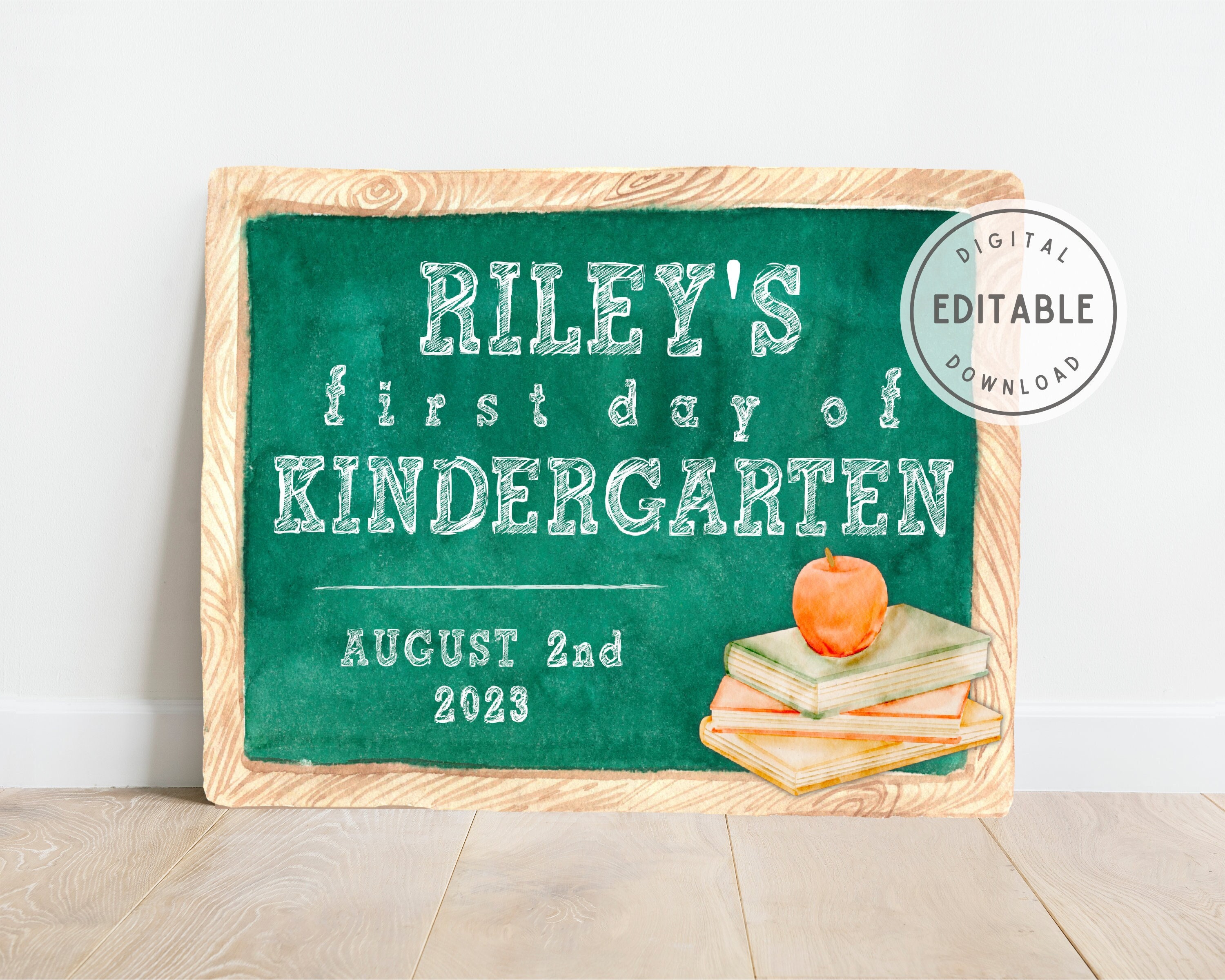 Editable First and Last Day of School Sign Printable - Etsy