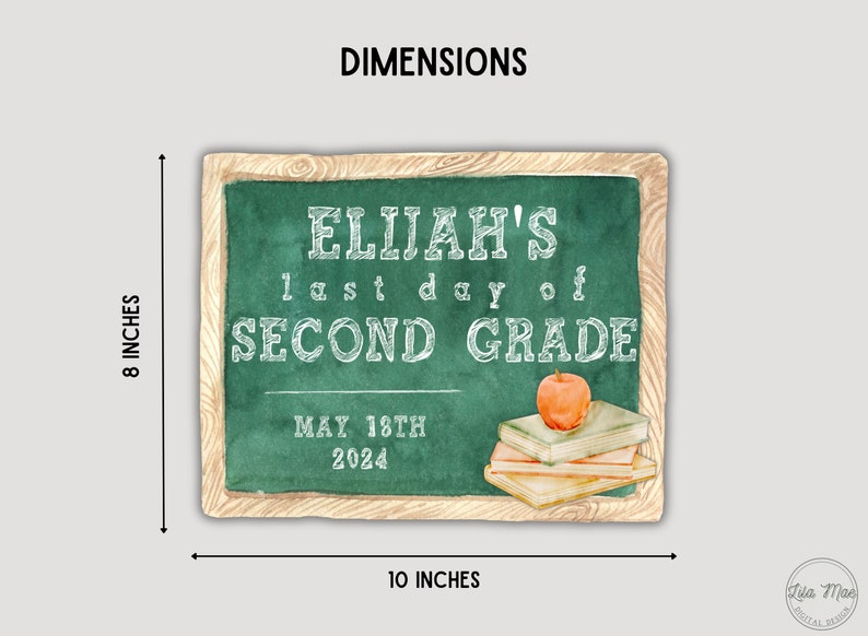 Editable First and Last Day of School Sign Printable, Personalized Back ...