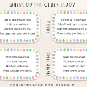 Printable Indoor Easter Scavenger Hunt, Treasure Hunt Easter Activity ...