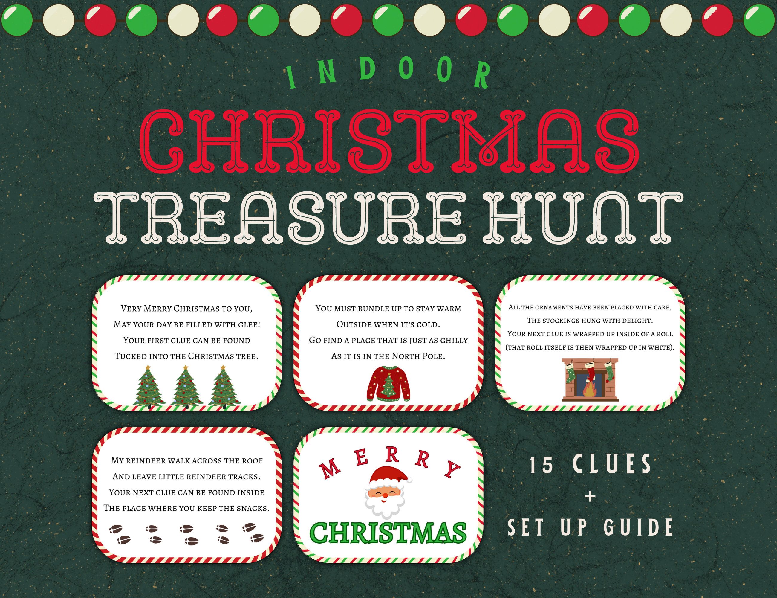 Indoor Christmas Treasure Hunt, Choose From 3 Gift Hiding Places ...