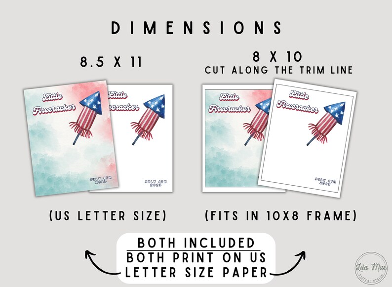 Printable Fourth of July Handprint Craft Little Firecracker - Etsy