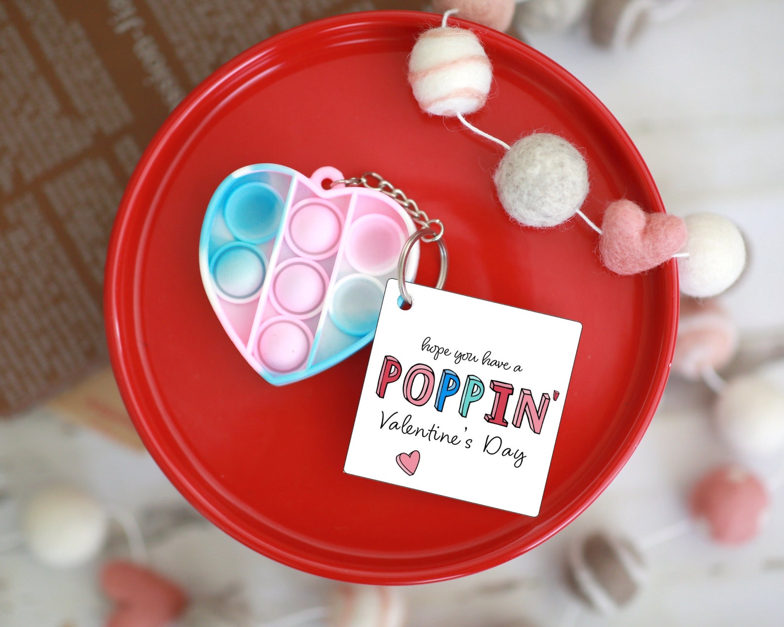 Printable Pop It Valentine Card, Personalize Add Your Name, Valentine’s ...