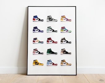 Air Jordan Wall Art - Etsy