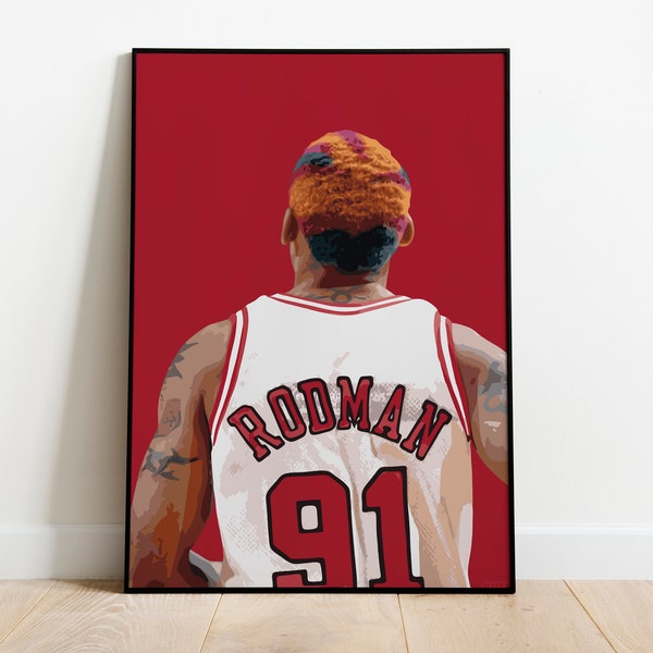 Dennis Rodman Wall Poster - Etsy