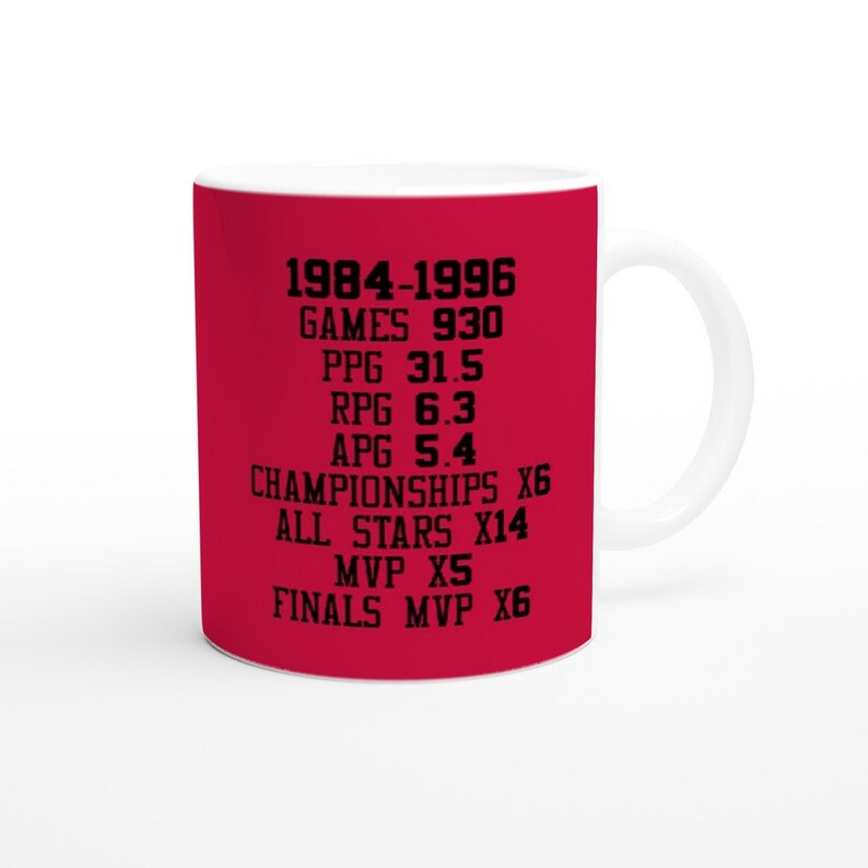 Michael Jordan Coffee Mug Chicago Bulls Mug Jordan 23 Basketball Mug ...