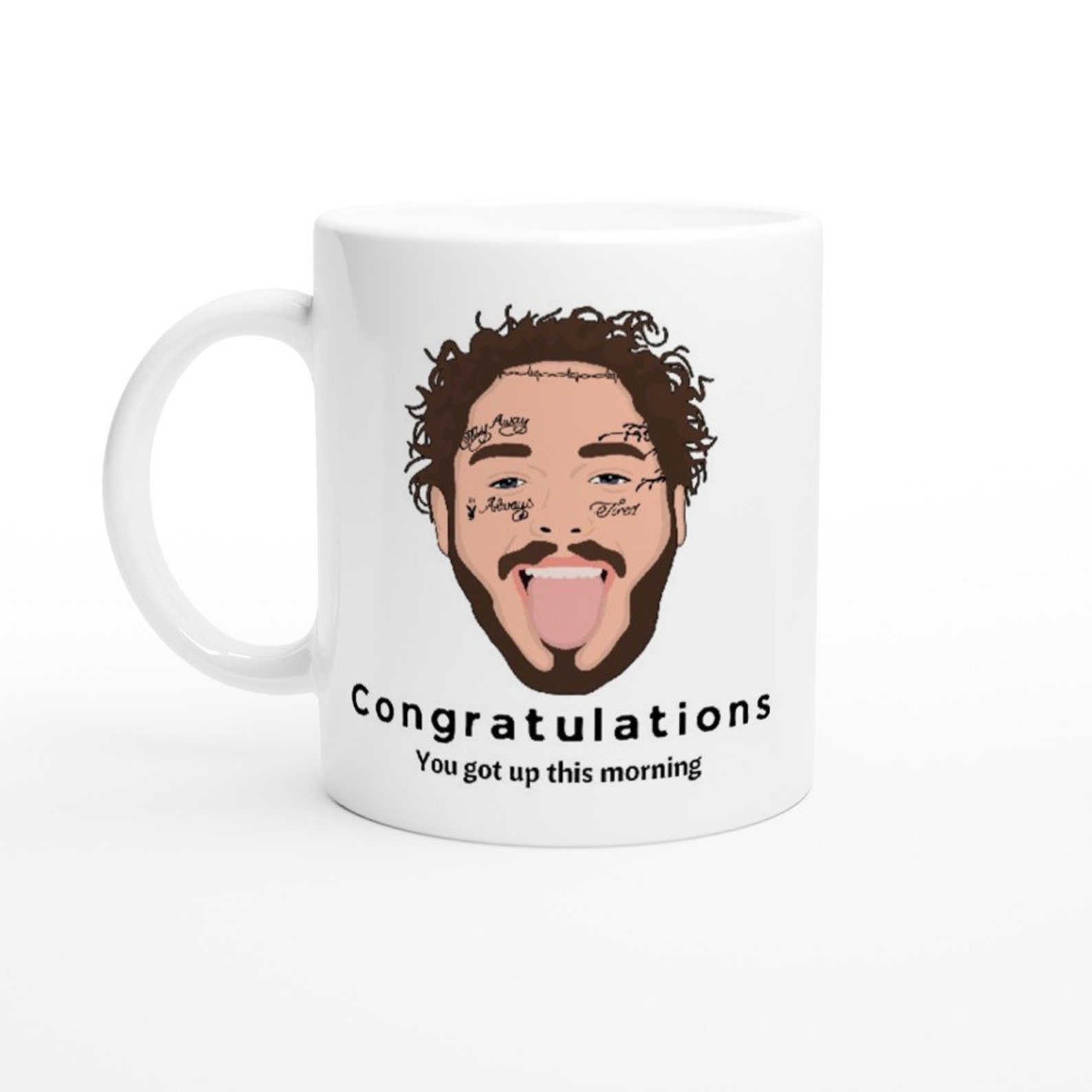 Post Malone Coffee Mug | Congratulations Mug - Etsy