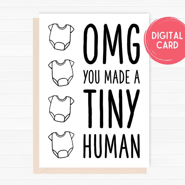 Tiny Human Baby Shower - Etsy